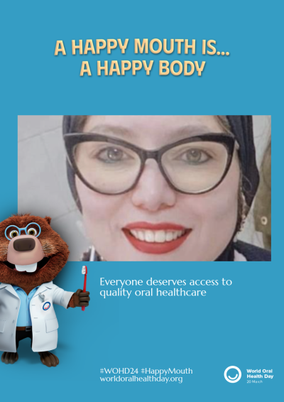 Happy Mouth Wall World Oral Health Day